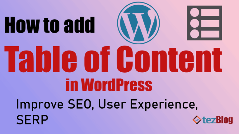 How to a Create Table of Contents WordPress Posts, 2021 Guide