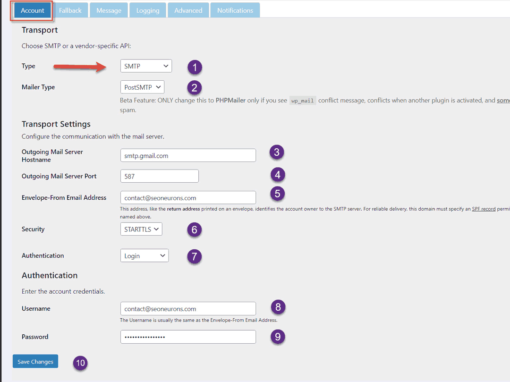 How to configure SMTP on WordPress with and Without Plugin